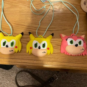 3d Printed Sonichu Medallion - Etsy