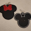 Mouse Keychain Button Holder, Button Backer, Mouse Button Frame, Mouse ...