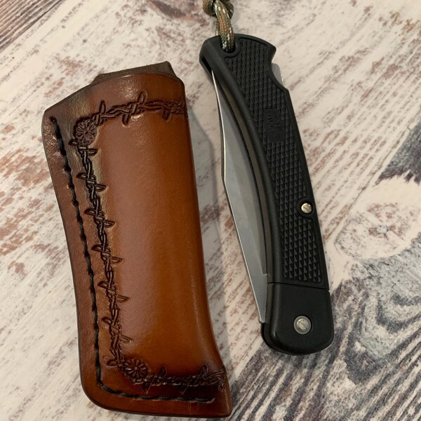 Case Sodbuster Leather Knife Sheath Right Hand / Handsewn - Etsy
