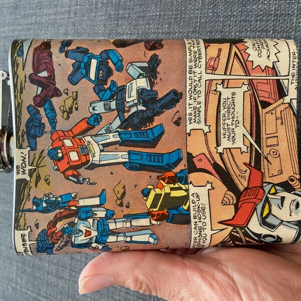 Superhero Flask - Comic Book Flask - Groomsmen Flask - Geek Flask ...