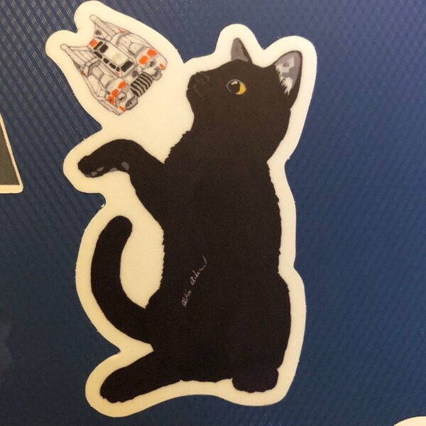 Star Wars Cat Sticker - Etsy