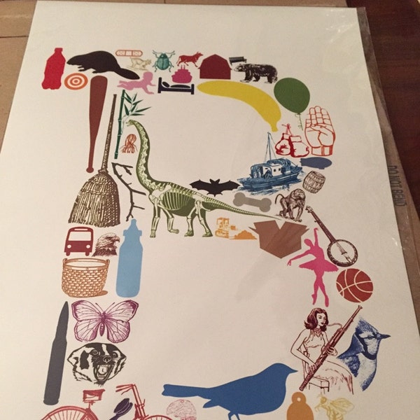 B is For... (11 X 17 Letter B Poster Print) | Gift for Baby Nursery ...