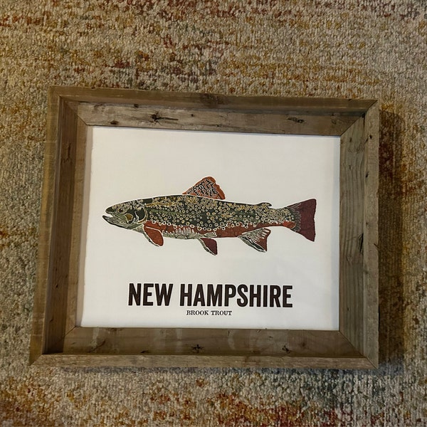 Nevada State Fish, Map Art, Nature Art, Vintage Map Art, Art Print ...
