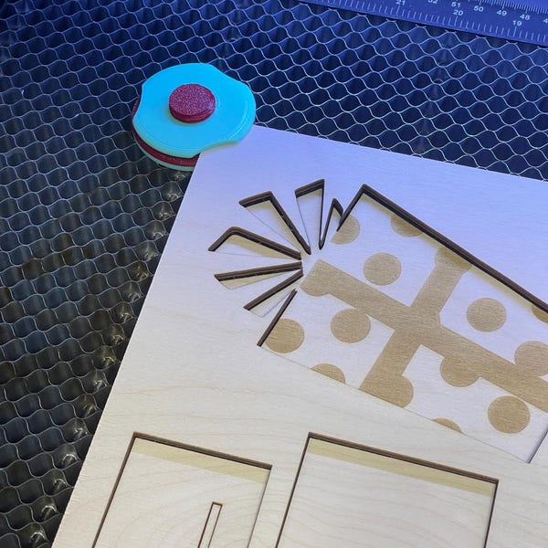 Center Finder Jig Template SVG, Laser Cut Grid, Centering Ruler Digital ...