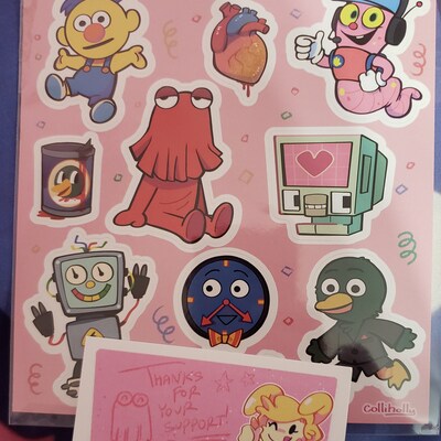 Dont Hug Me Im Scared DHMIS Die Cut Vinyl Sticker Sheet 6.5 X 5.5 10 ...