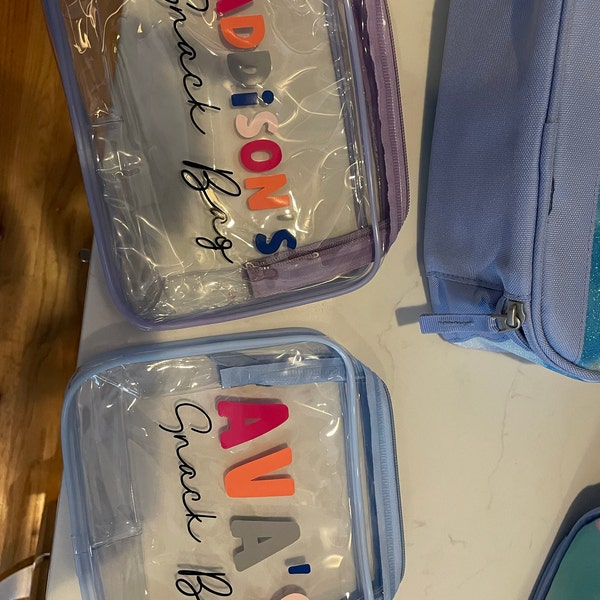 Colorblock Kids Snack Bag, Diaper Bag, Personalized Snack Bag, Toddler ...