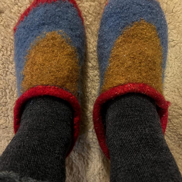 PDF Womens Felted Slippers Knit Wool Pattern - Etsy