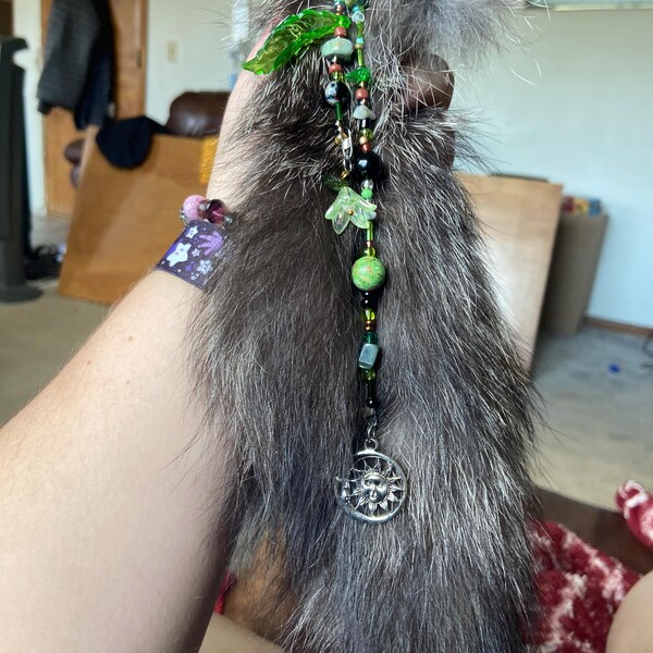 Custom Beaded Tail Keychain for Therians, Furries, Cosplay, Alternative ...