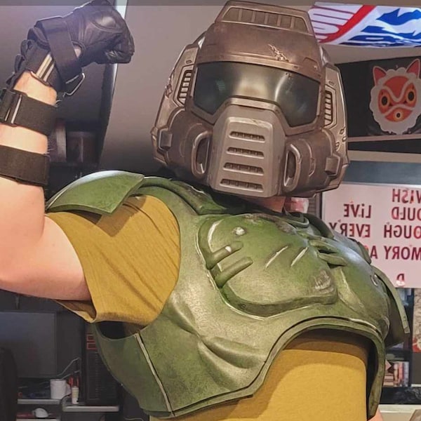 Doomguy/ Doom Marine/ Doom Slayer Bundle Armor/ Muscle T-shirt & Helmet ...
