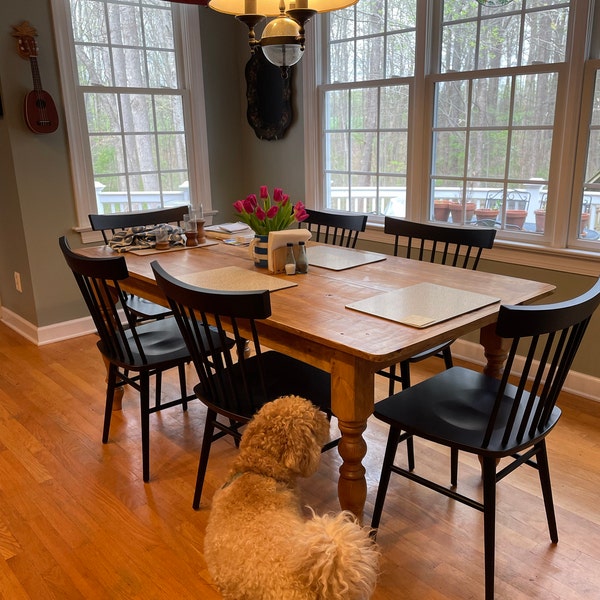 An English Country Pine 7ft Dining Farmhouse Table - Etsy
