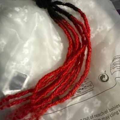 3mm Ombre Solarloc™ Extensions, 100% Human Hair, Hand-made, 10 Locs ...