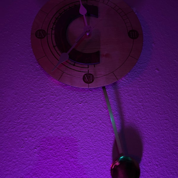 Wooden Chrono Trigger Clock With Swinging Pendulum - Etsy