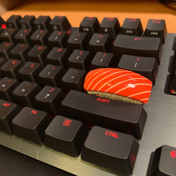 Salmon Sushi Keycaps Handmade Resin Custom Artisan - Etsy
