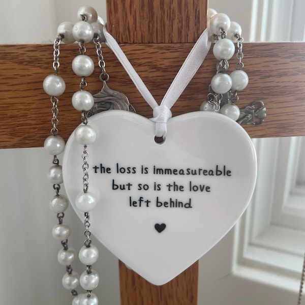 Sympathy Gift - Memorial Ornament - the Loss is Immeasurable but so is ...
