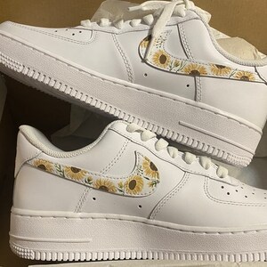 Sunflower Af1's With Painted Toe Box af1's Design - Etsy