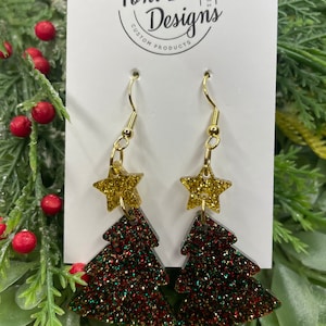 Leopard Print Genuine Leather & Wood Stud Earrings, Leather Semicircles ...