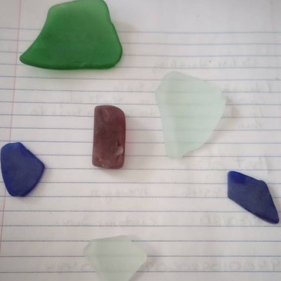 Large Sea Glass Beach Glass Ocean Tumbled Sea Glass Frosty Sea Glass ...