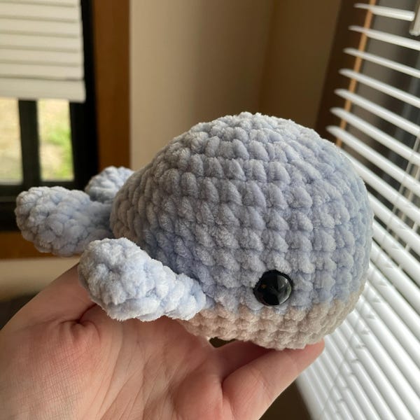 No Sew Whale Crochet Pattern, Crochet Blue Whale Amigurumi Pattern ...