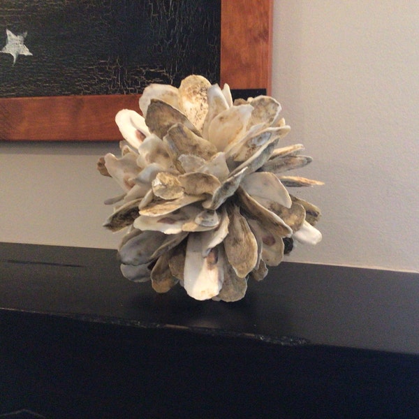 Oyster Shell Vase - Ceramic Vase - Oyster Shell Decor - Seashell ...