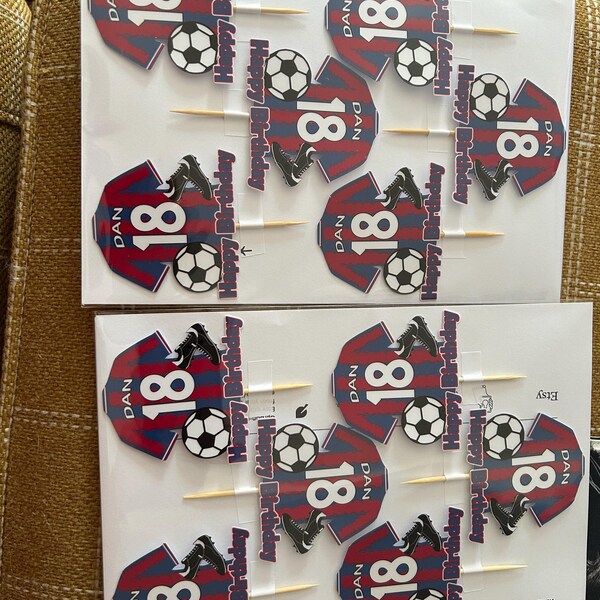 Personalised Man Utd Style Cake Topper. Manchester United Cake ...