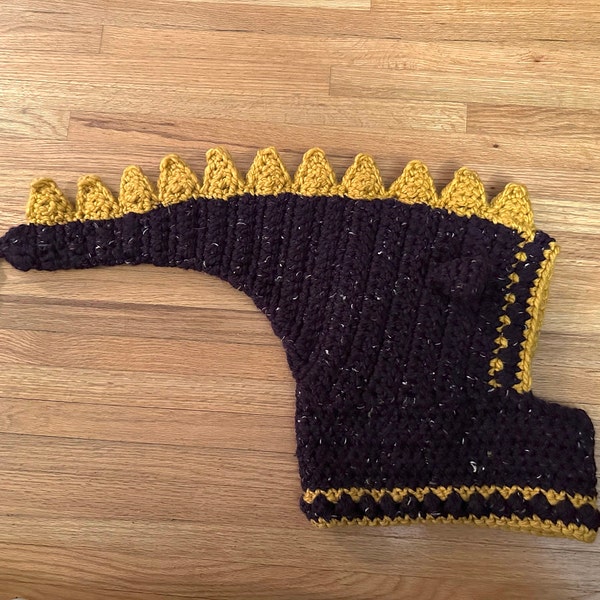 CROCHET PATTERN - Lucky Dragon Hood & Cowl - Crochet Hood Pattern ...