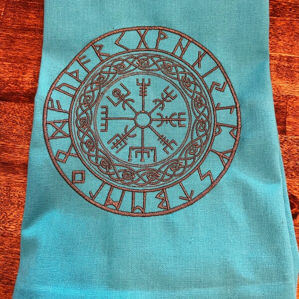 Viking Compass Embroidery Design 5 Sizes - VEGVISIR Machine Embroidery ...