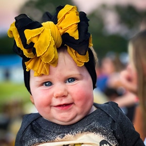 Mermaid Ruffle Bow Head Wrap Baby Girl Messy Bow Ruffle Hair - Etsy