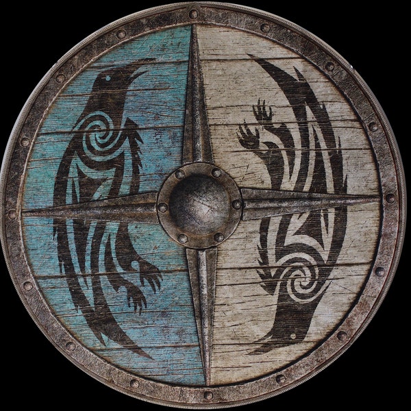 Viking Rug, Viking Decor, Medieval Shield Rug, Viking Shield Rug ...