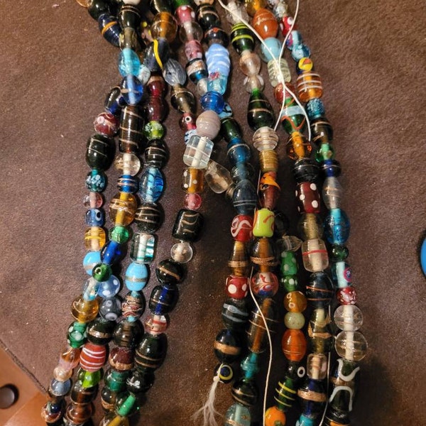 100 Gram Mixed Glass Bead Pack, 3-26mm, About 80-140 Beads, Shape ...