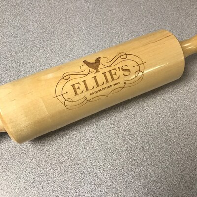 Personalized Rolling Pin Engraved Rolling Pin Wedding Gift Kitchen ...