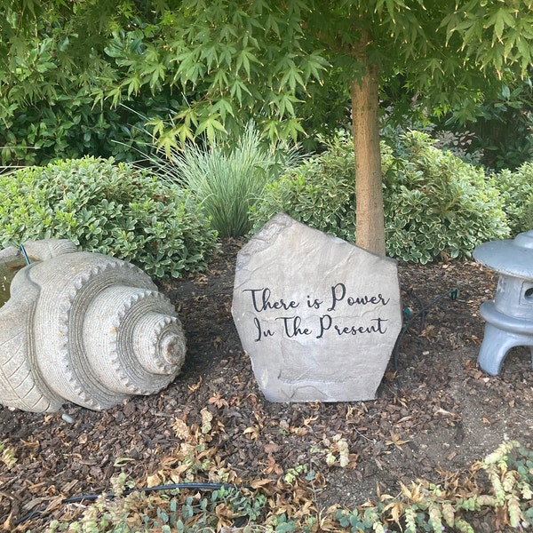 Family Name Stone - Engraved Rock - Personalized - Garden Stone - House ...