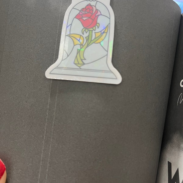 Cute Magnetic Bookmarks| Beauty and Beast | Holographic Bookmarks ...