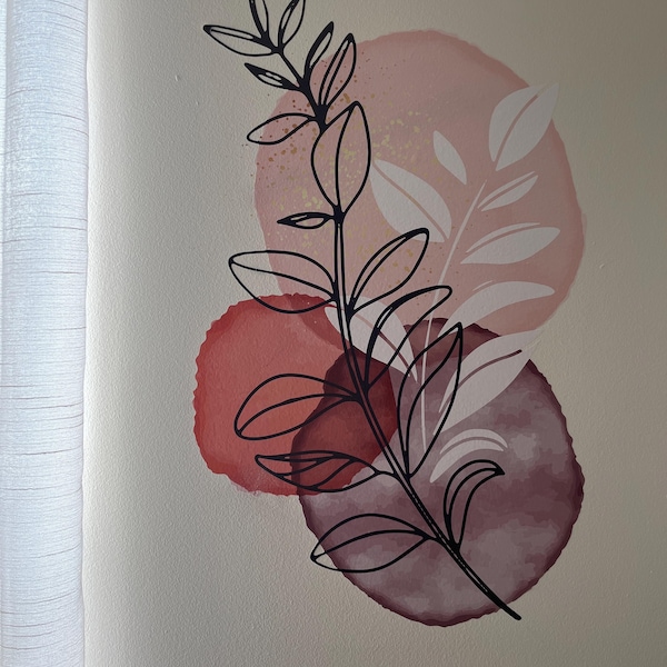 Wall Circle Decal, Modern Wall Decal, Wall Decal Boho, Wall Decal ...