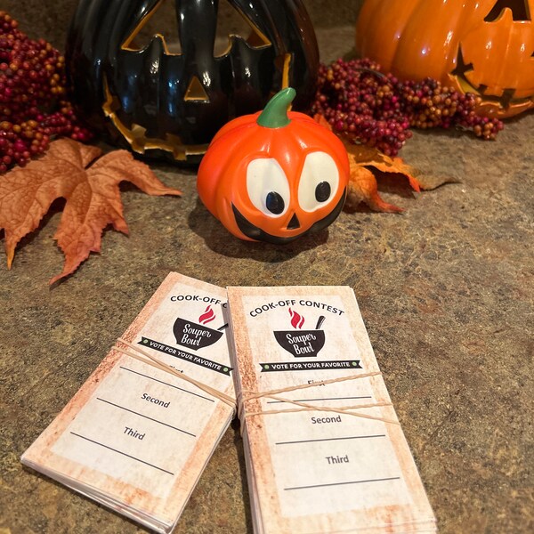 Pumpkin Decorating Voting Ballots DIY Digital Download - Pumpkin ...