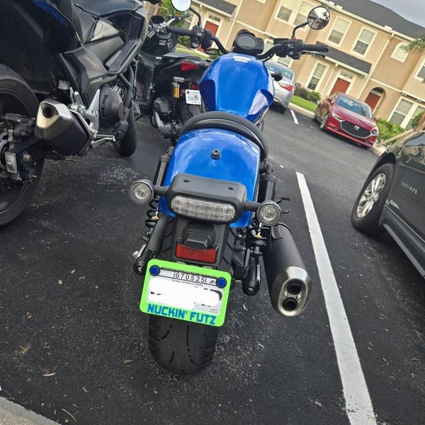 Motorcycle License Plate Frame - Etsy