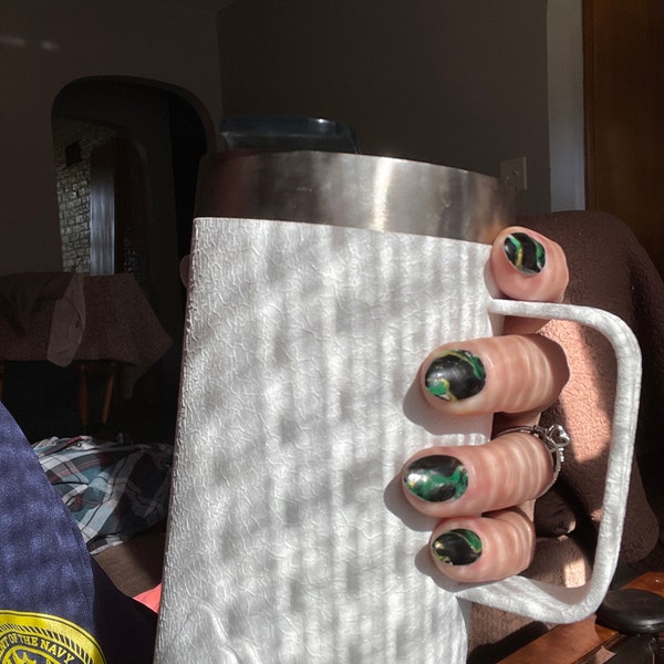 Cute Halloween Ghost Press on Nails * Flowers * Glossy * - Etsy