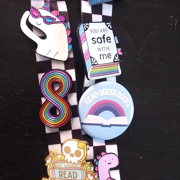 Libraries Are for Everyone | Enamel Pin | Librarian | Pride | - Etsy