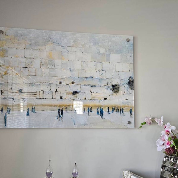 Western Wall (kosel) Acrylic Judaica Wall Art - Large (40" X 28") - Etsy