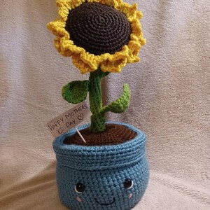 Crochet Sunflower in a Pot PATTERN Amigurumi Crochet - Etsy