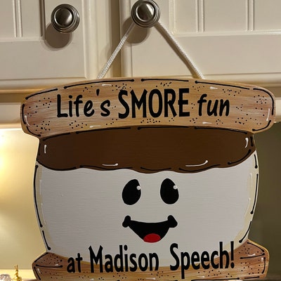 Smore Sign CAMPERS Have SMORE FUN Camp Camping Cabin Wood Wooden Summer ...