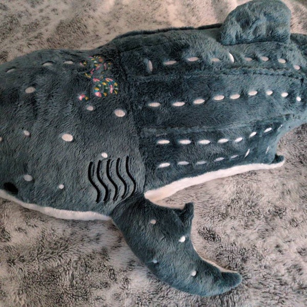 Handstuffed Whale Shark Plushies Ecofriendly Recycled Polyfill Stuffed ...
