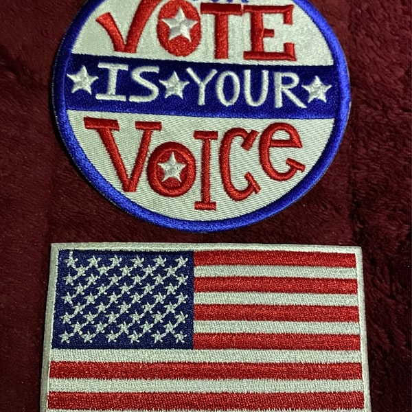 US MADE American Flag Embroidered Patch - Multiple Sizes - Etsy