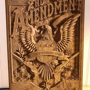 Digital Design File 2nd Amendment Right to Bear Arms Glowforge Laser ...