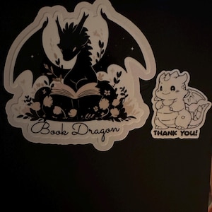 Cute Abraxos Wyvern Throne of Glass Sticker Smell the Flowers - Etsy
