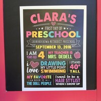 Unicorn First Day of School Sign - 1st Day of School Sign - Back to ...
