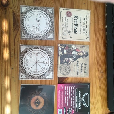 Seals of Solomon Magic Cards, Talismans of King Solomon, Key of Solomon ...