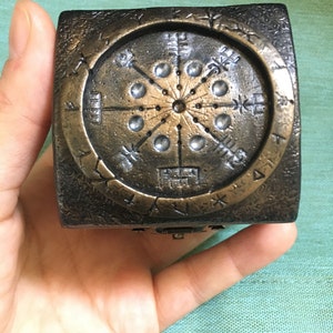 Viking Ring Box With Norse Vegvisir Viking Compass Nordic - Etsy