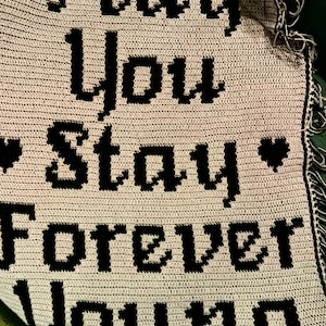 Mosaic Crochet Alphabet-large Block Font, Mosaic Overlay Crochet ...