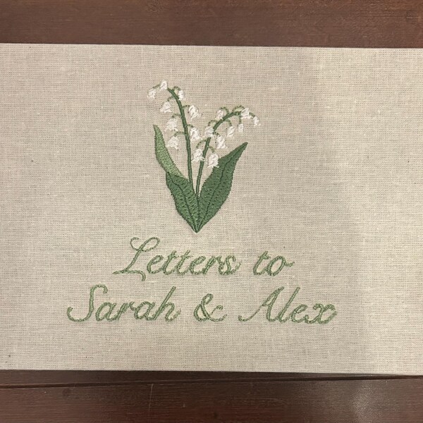 A5 Embroidered Flower Garden Guestbook/memory Book - Hardcover ...