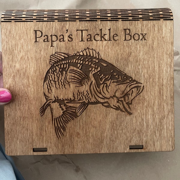 Personalized Mini Tackle Box | Custom Jig Box | Fishing Gear | Outdoor ...